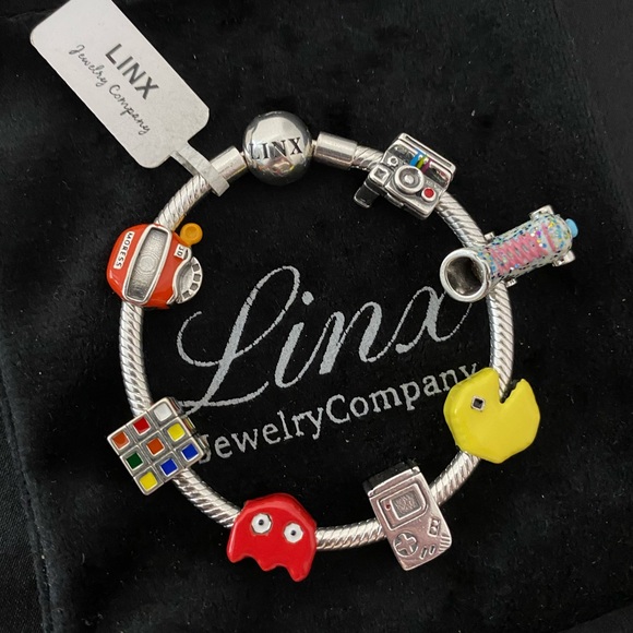Linx | Jewelry | Linx Snake Chain Bracelet With Retro And Video Game ...